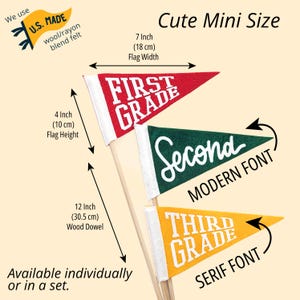 SCHOOL GRADE PENNANT | Preschool, Kindergarten, First Grade to Senior ...