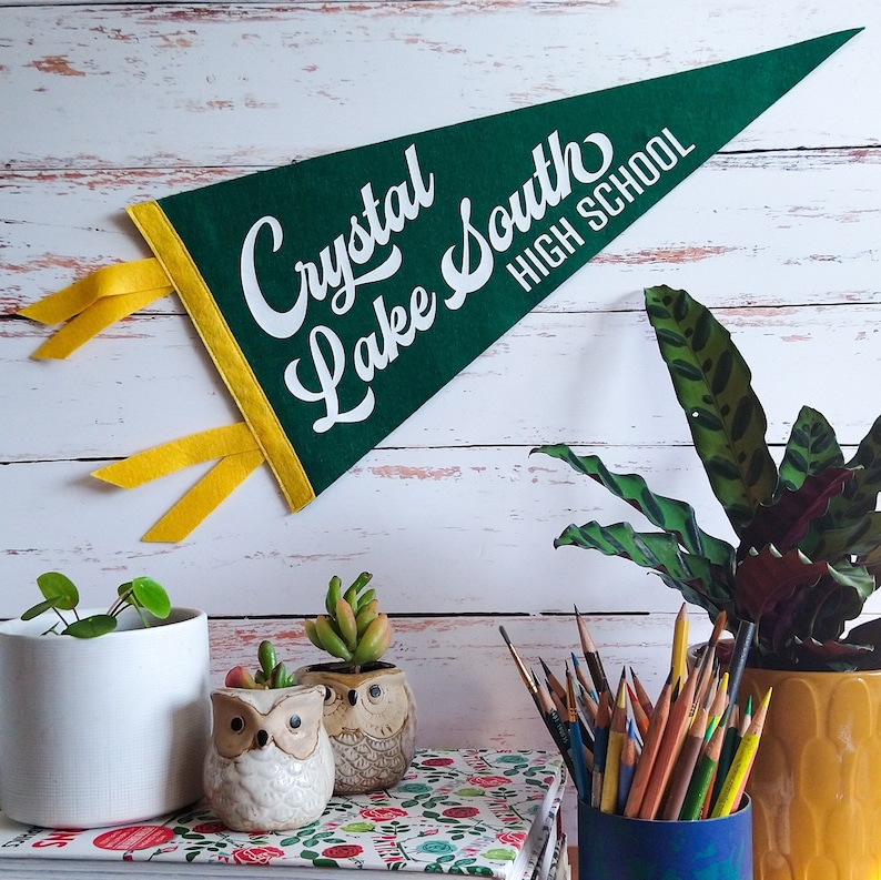 SCHOOL SPIRIT Custom Felt Pennant | Graduation Gift | Photo Prop | Grad ...