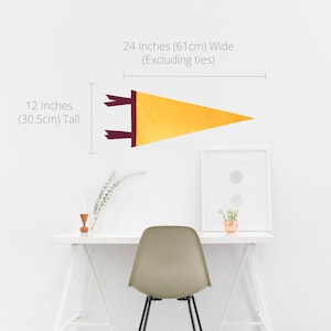 Blank Felt Pennant for Crafts – 12x24 Inch Wool Banner for DIY Projects ...