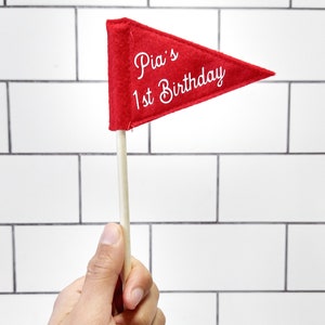 CUSTOM Tiny Pennant Miniature Personalized Felt Pennant on a Stick 2.5 ...
