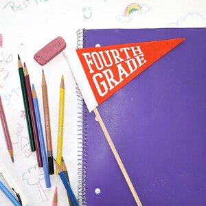 SCHOOL GRADE PENNANT | Preschool, Kindergarten, First Grade to Senior ...