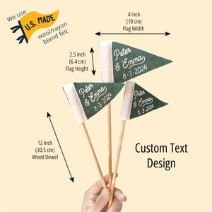 SET of WEDDING Favor Pennants | Centerpiece, Table Decoration and ...