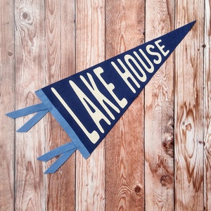 Lake House Pennant | 9x18 Inch Made in the USA Flag | Wall Hanging ...