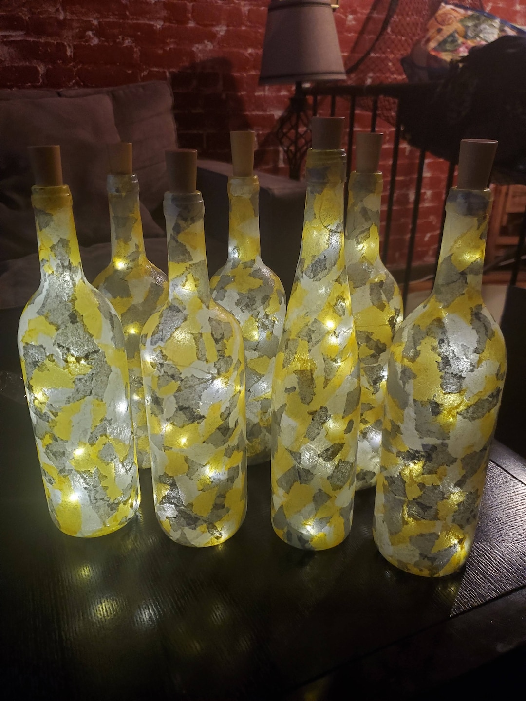 Wine Bottle Centerpieces -- Set - Etsy