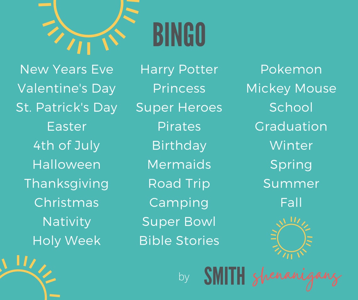 Pirate Bingo Pirate Birthday Party Pirates Party Game | Etsy