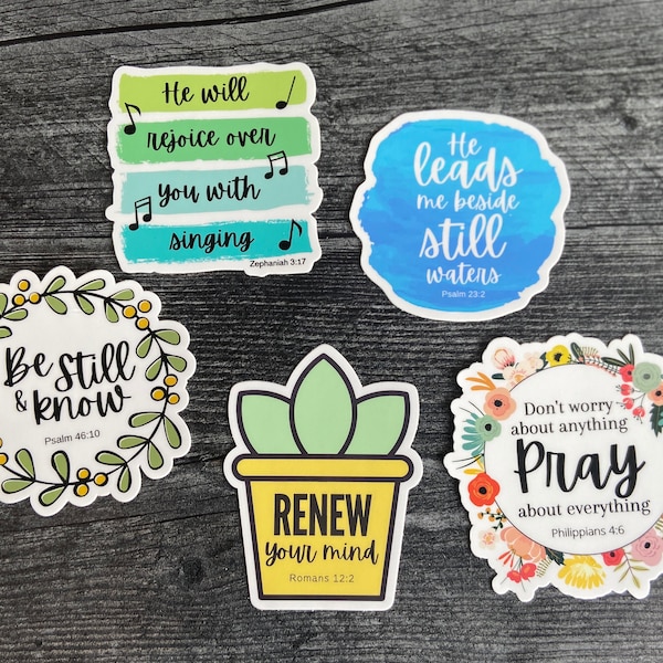 Bible Verse Sticker - Etsy