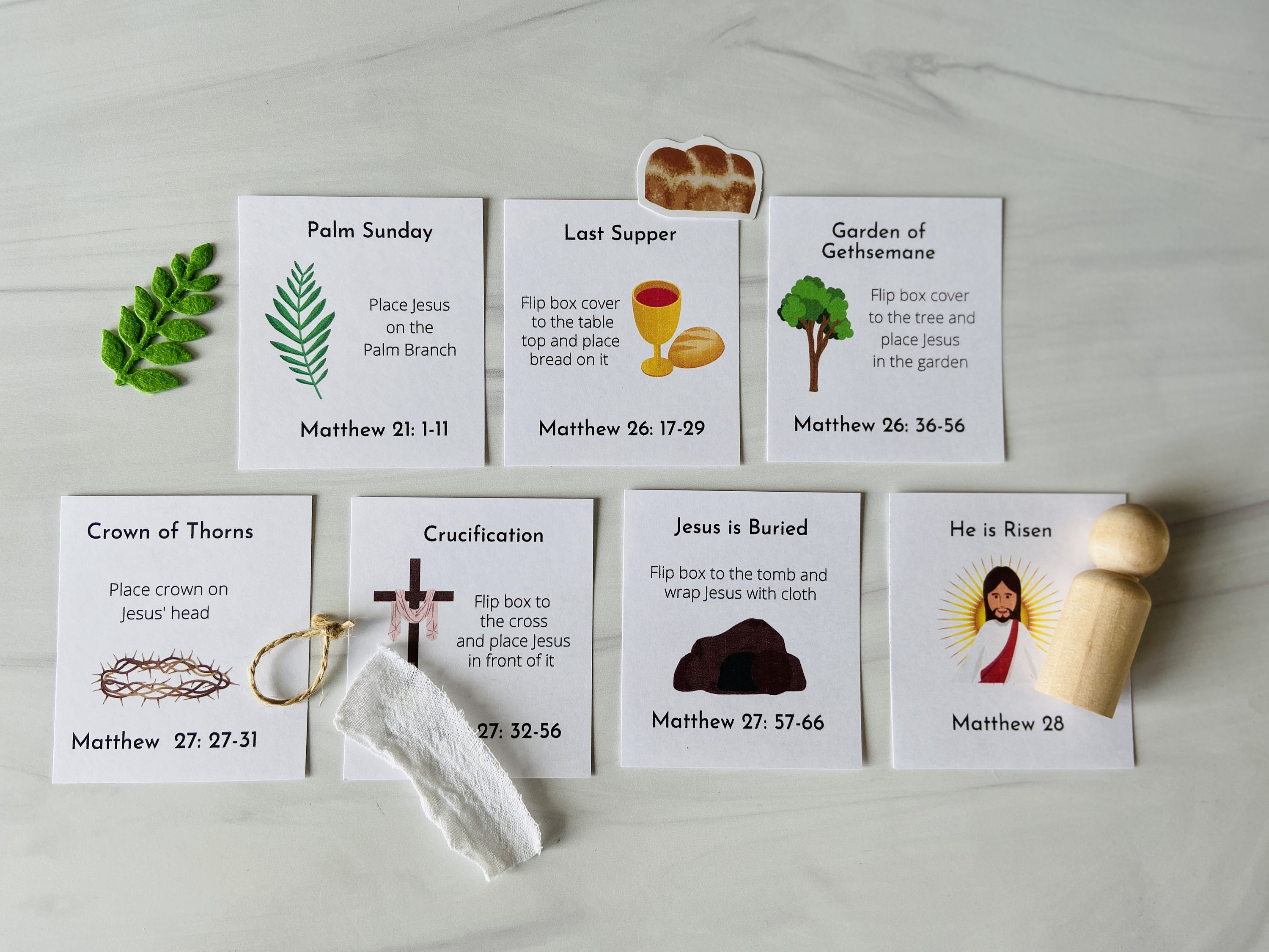 Holy Week Box Easter Box Set Resurrection Game - Etsy
