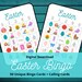 Easter Bingo Game: 50 Unique Cards, Easter Party (digital Download) - Etsy