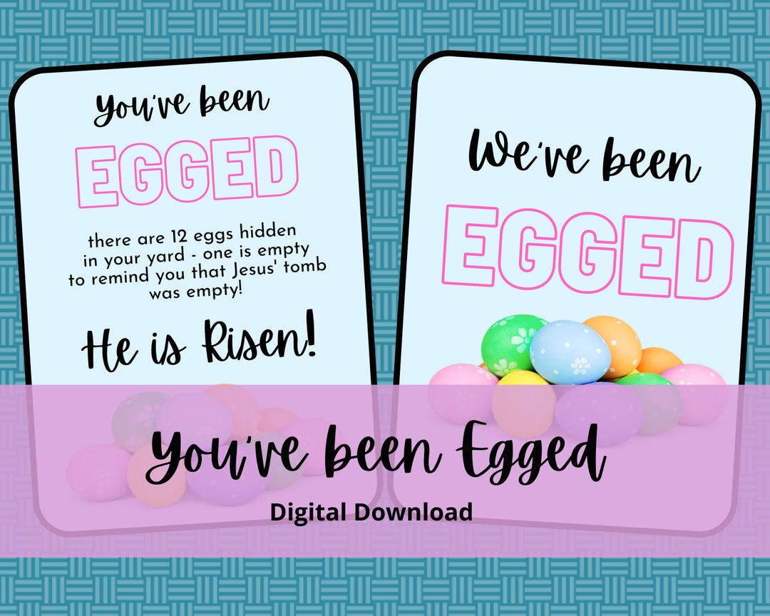 You've Been Egged | Easter Egg Hunt | Easter - Etsy