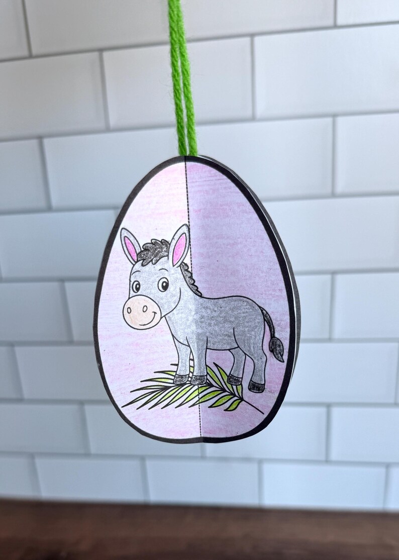 Easter Egg Coloring Craft, He is Risen Activity (digital Download ...