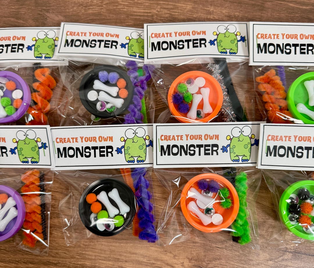 Create Your Own Monster Kit: Halloween Party Favors - Etsy