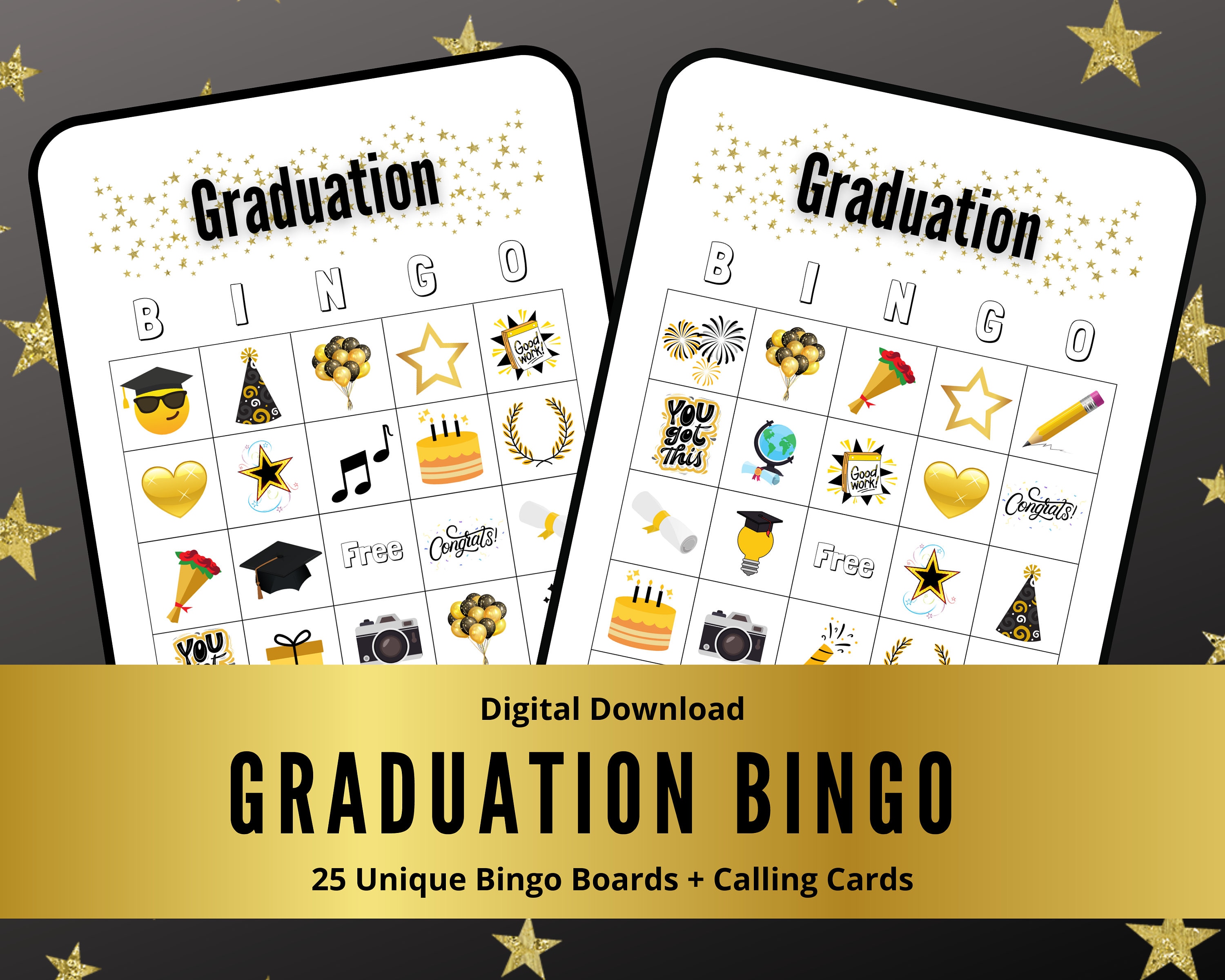 Graduation Bingo Graduation Party Game - Etsy