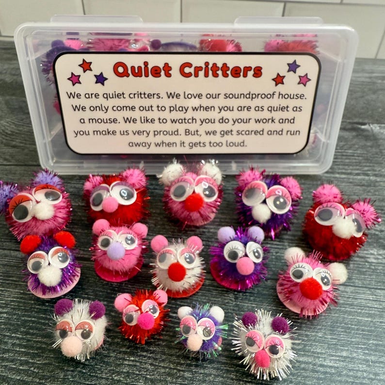 Valentine's Day Quiet Critters | Reading Buddies | Behavior Management ...