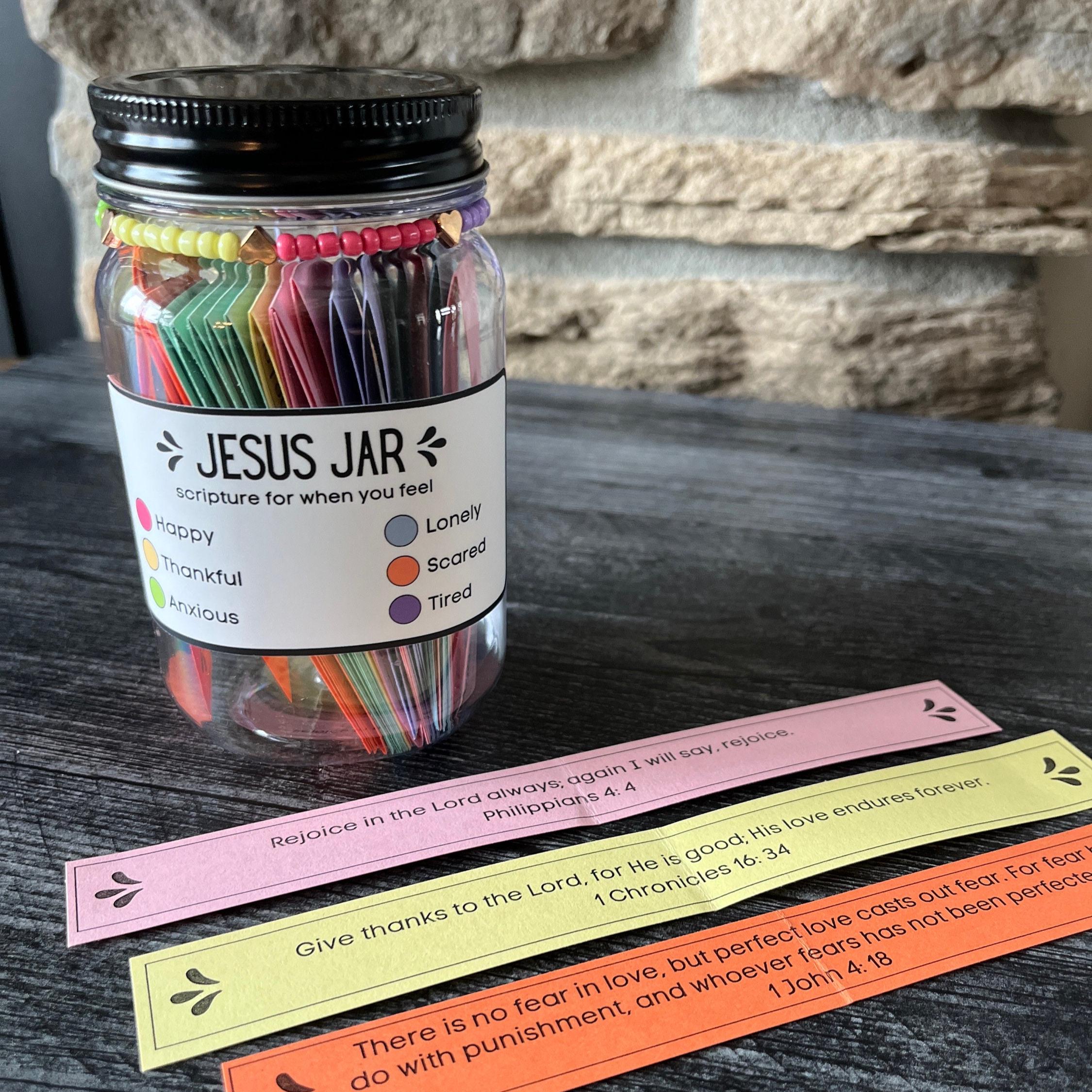 Jesus Jar | Bible Verses | Scripture Cards | Bible Study - Etsy