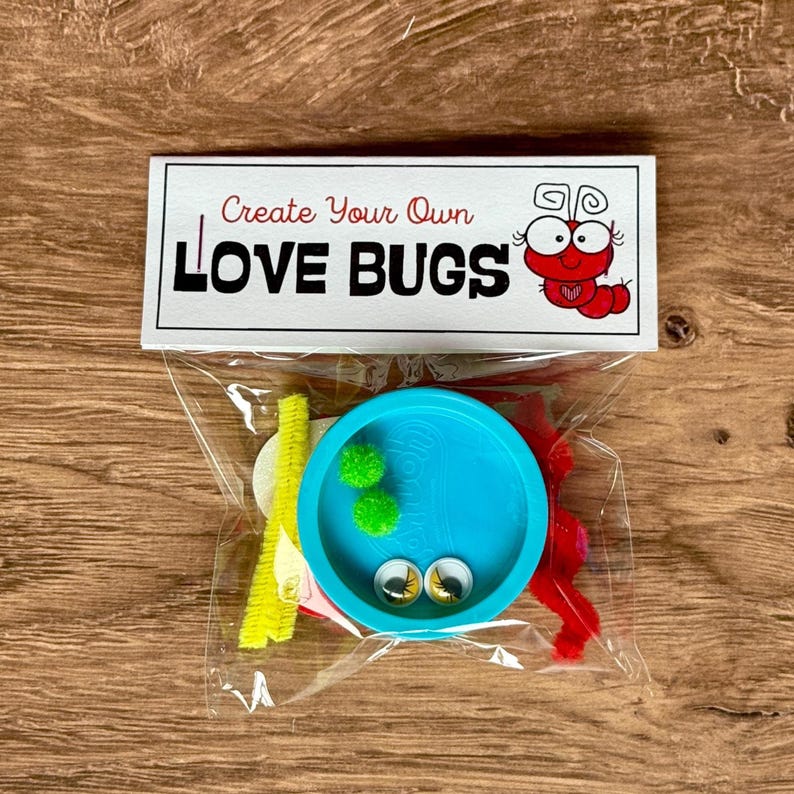 Love Bug Valentine Kit: DIY Play-doh Classroom Valentines - Etsy UK