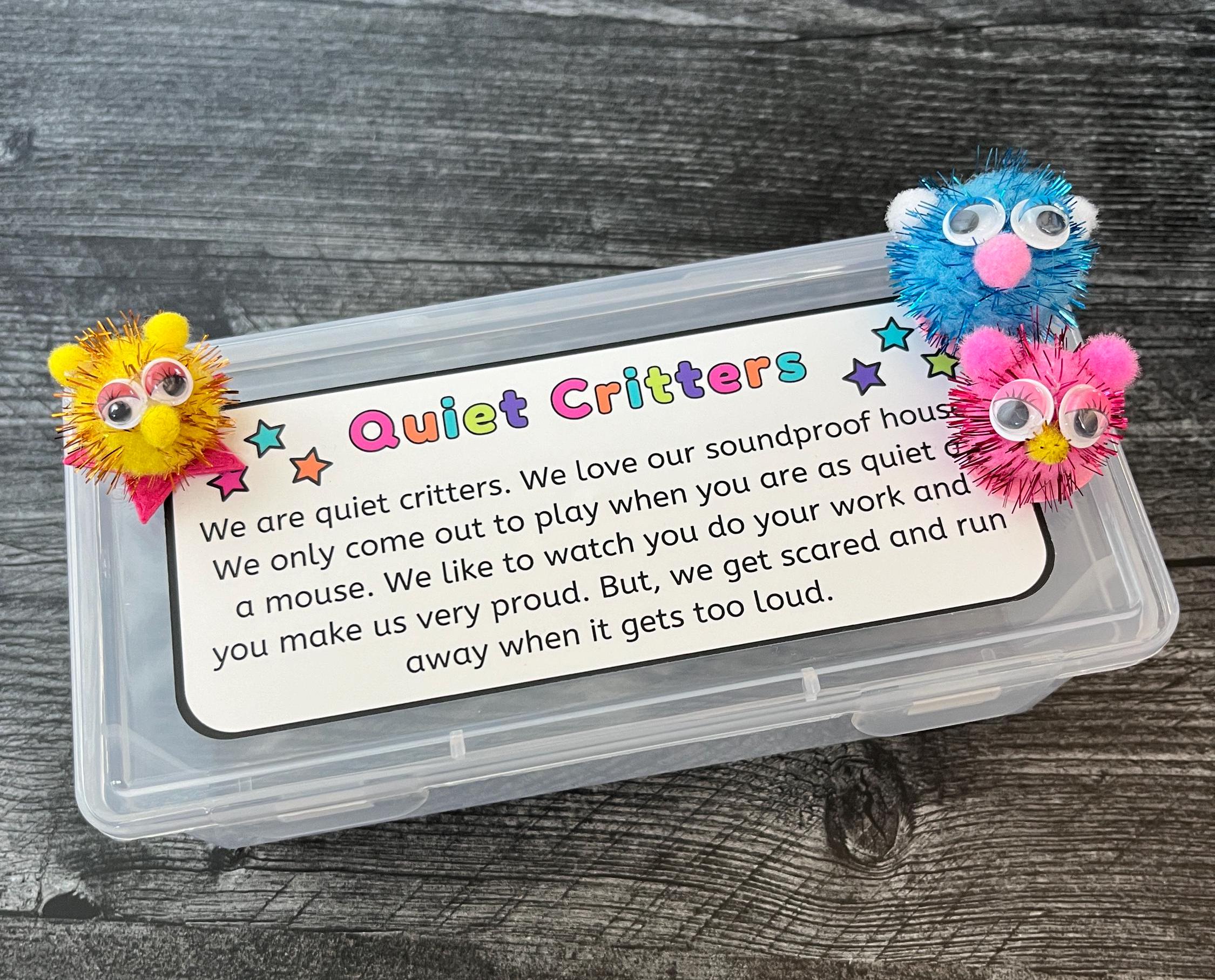 Quiet Critters | Reading Buddies | Behavior Management | Teacher ...