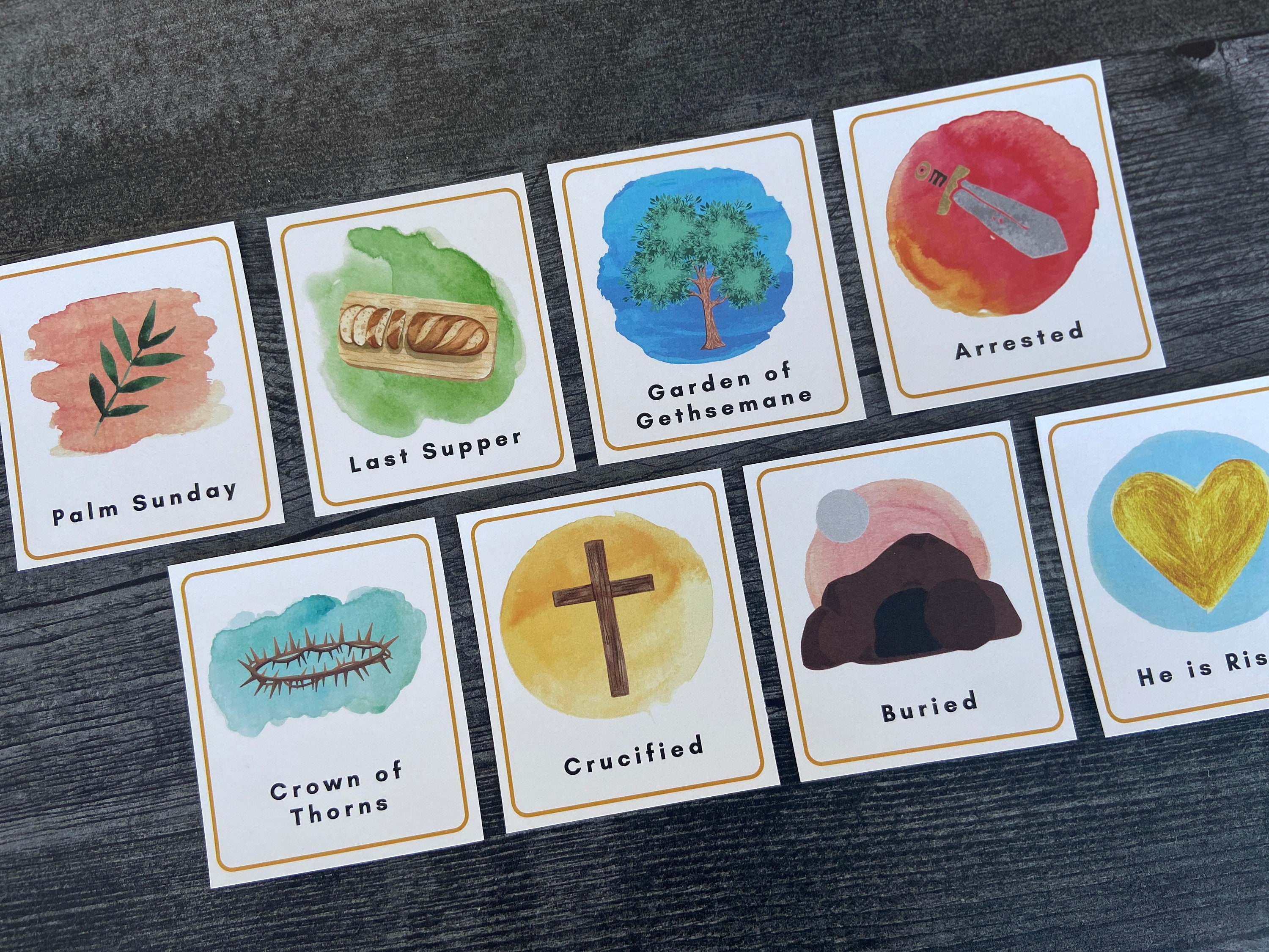 Easter Story Cards Holy Week Story Cards - Etsy UK