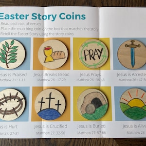 Easter Story Coins | Easter Game | Lent Activity | Holy Week for Kids ...