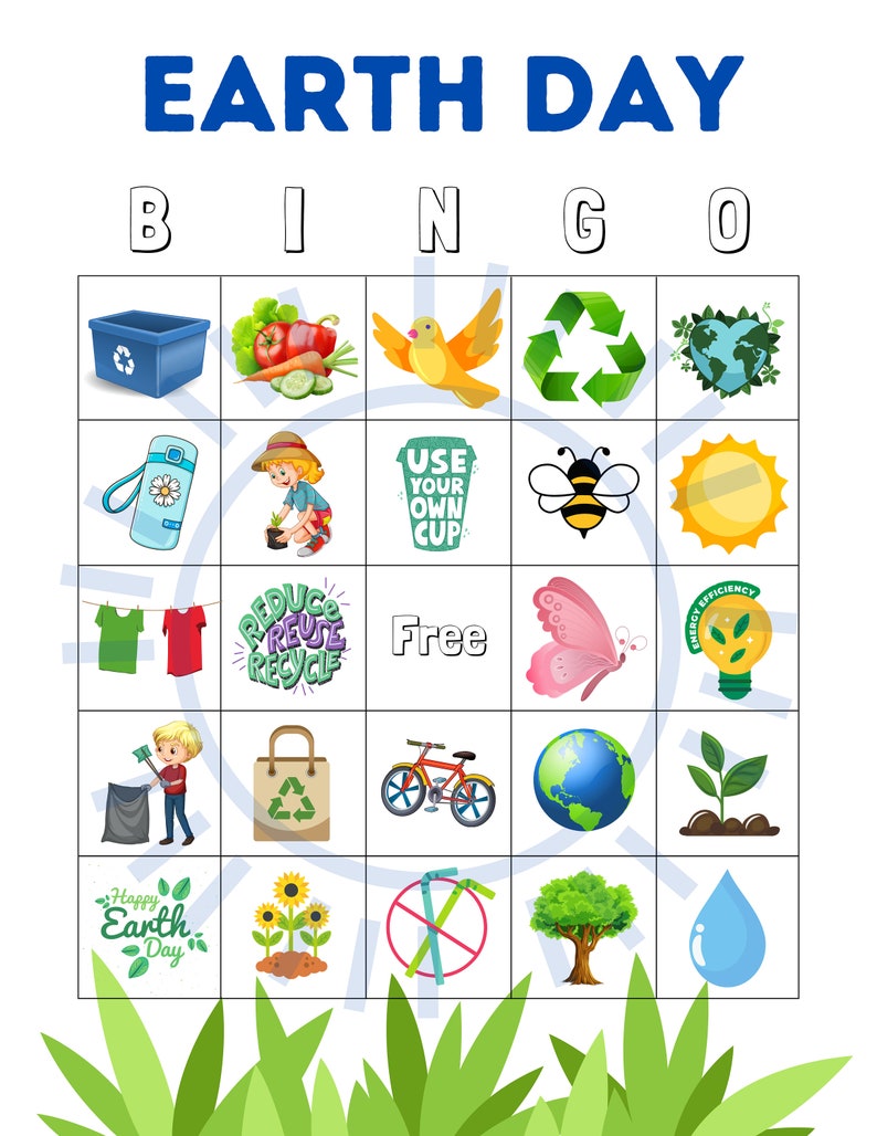 Earth Day Bingo Earth Day Earth Day Celebration Earth Day Game - Etsy