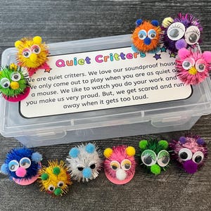 Quiet Critters | Reading Buddies | Behavior Management | Teacher ...