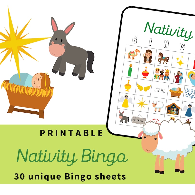 Nativity Bingo - Etsy