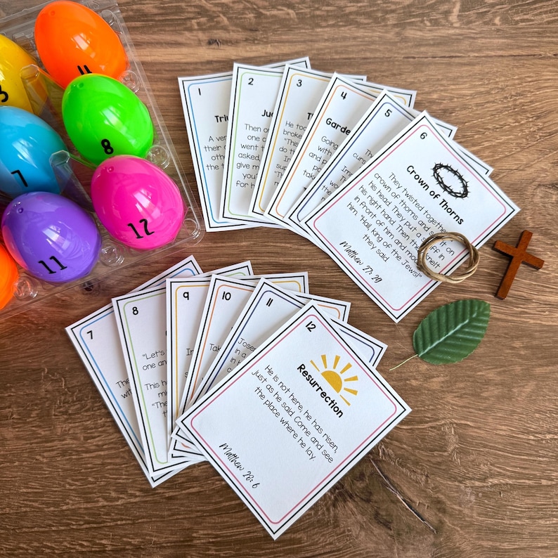 Resurrection Eggs Set With Story Cards | Easter Week Story - Etsy Australia