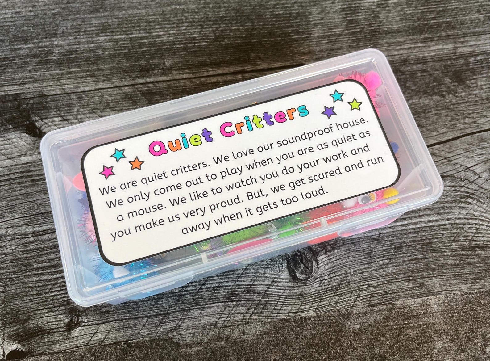 Quiet Critters | Reading Buddies | Behavior Management | Teacher ...