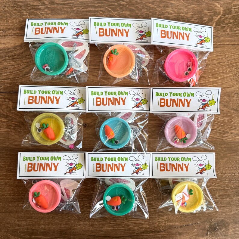 Build Your Own Bunny Craft Kit | Easter Basket Stuffer, Party Favor - Etsy