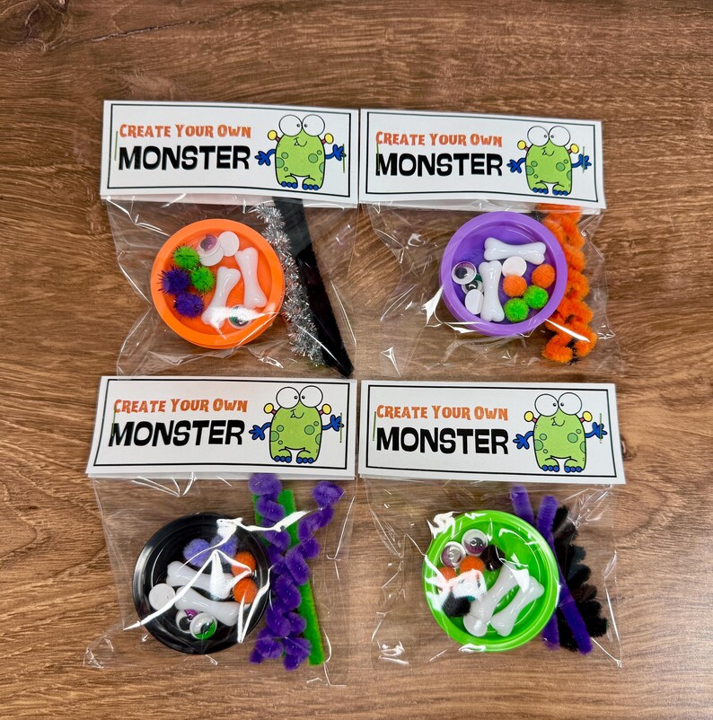 Create Your Own Monster Kit: Halloween Party Favors - Etsy
