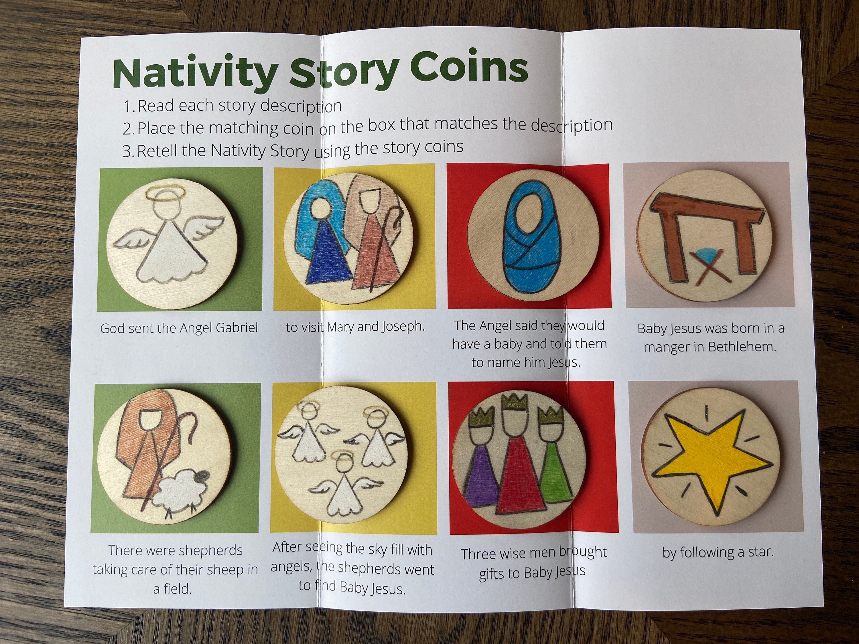 Nativity Story Coins - Etsy