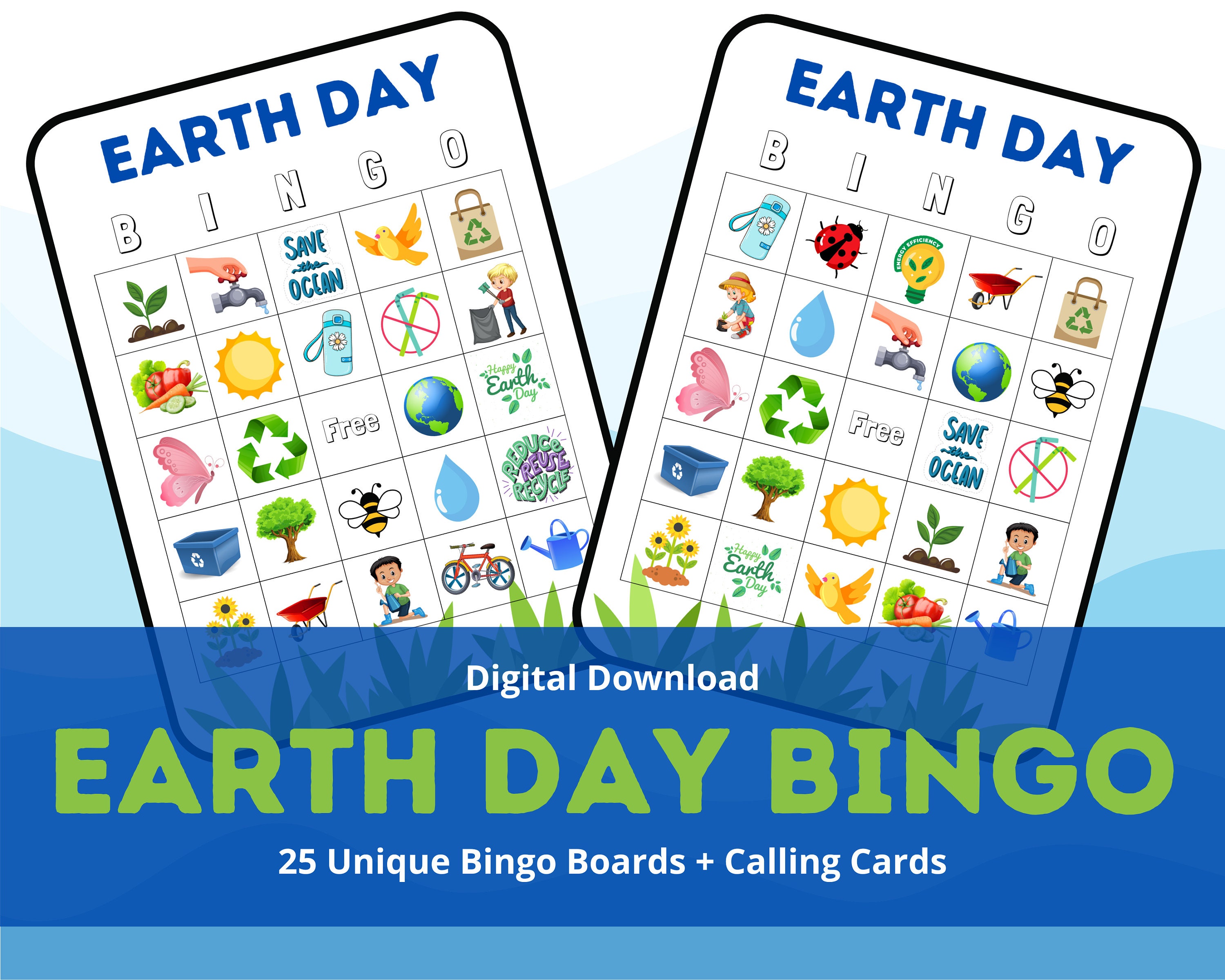 Earth Day Bingo Earth Day Earth Day Celebration Earth Day Game - Etsy