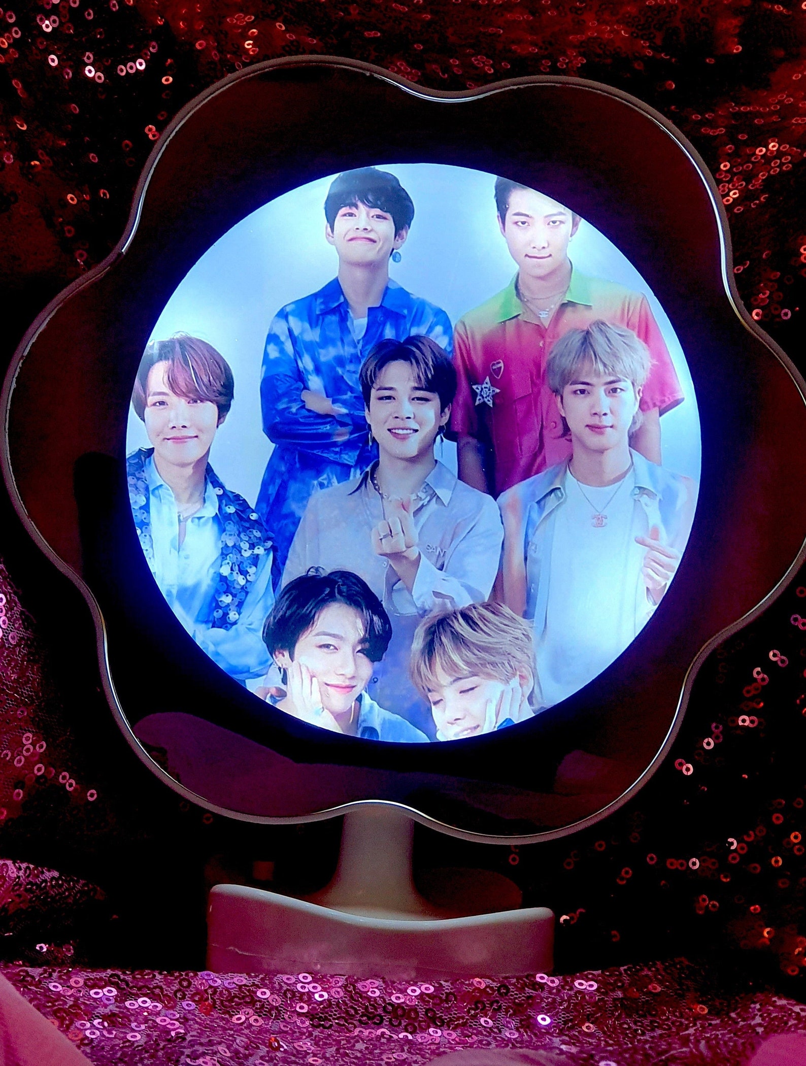 BTS Magic Mirror, Bts Night Light, Bts Desk Mirror, Bts Army Merch, Bts ...