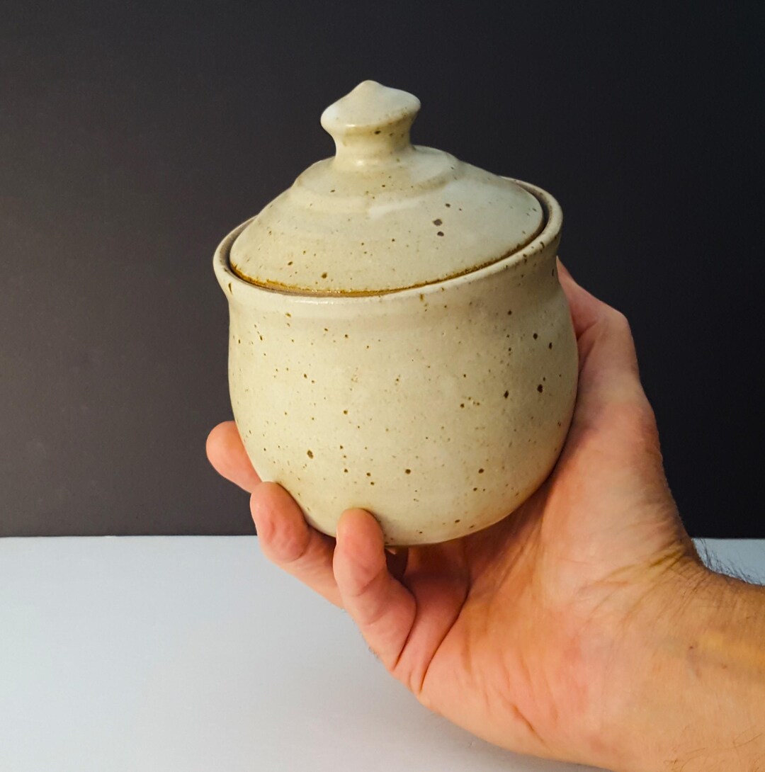 2 Cup Ceramic Canister – Handmade Pottery Jar With Lid - Etsy
