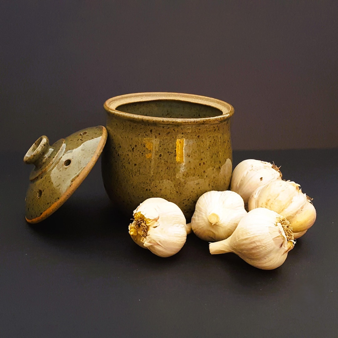 Garlic Keeper - Handmade Pottery - Ceramic Garlic Jar - Etsy