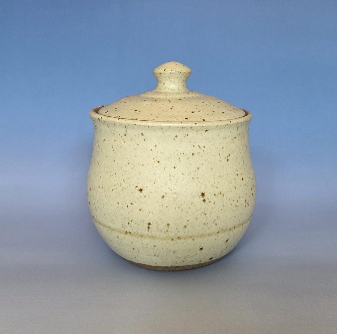 2 Cup Ceramic Canister – Handmade Pottery Jar With Lid - Etsy
