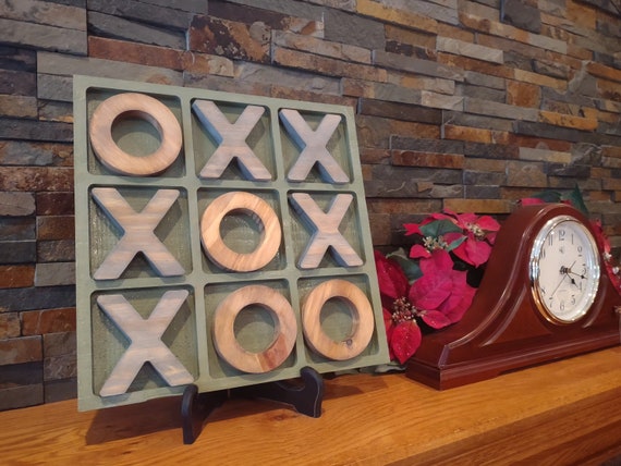 Seasonal Tic-tac Toe Game Wooden Board Table Top Rustic - Etsy