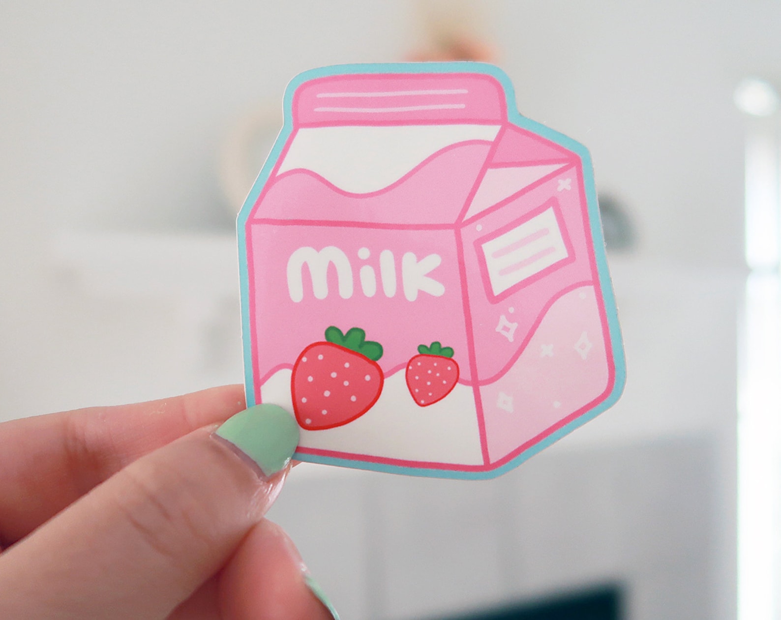 Strawberry Milk Strawberry Milk Stickers Cute Milk - Etsy