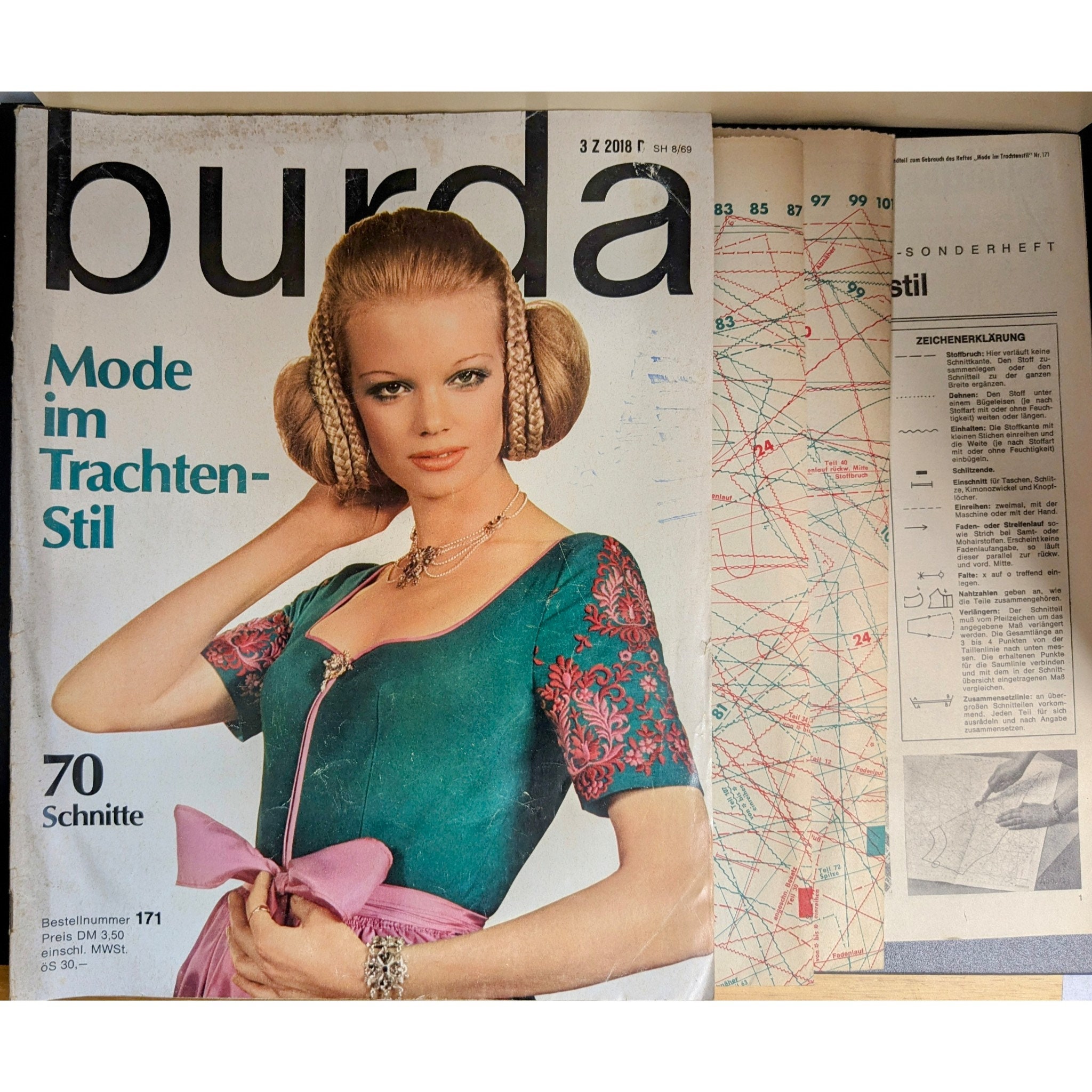 08/1969 Burda Moden, 60s, Vintage, Traditional Costumes Burda Fashion ...