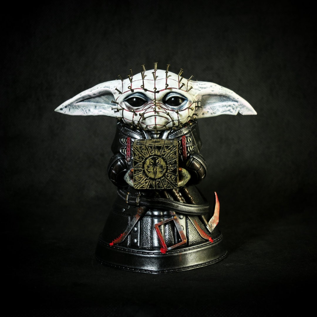 Alien Pinhead Grogu the Child Mashup Large 6"+ Figurine - Etsy