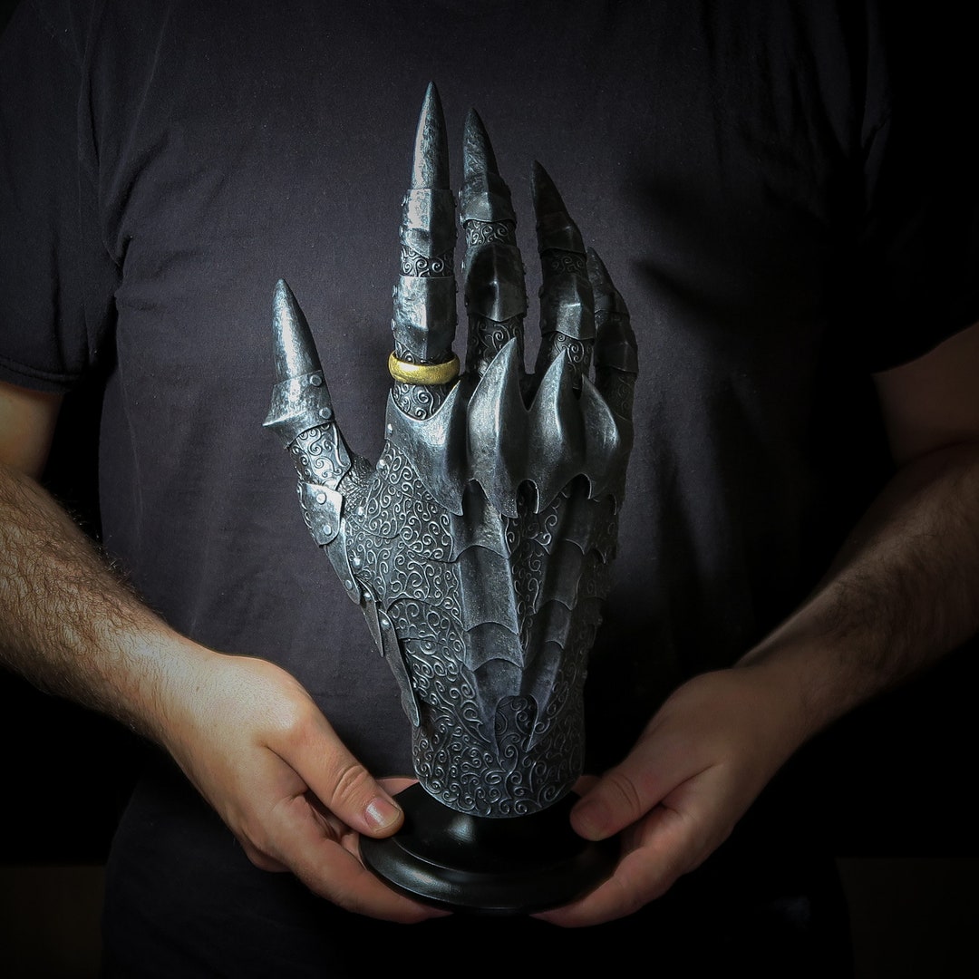 Extra Large 14 Hand-painted Sauron Hand Gauntlet Display Statue - Etsy
