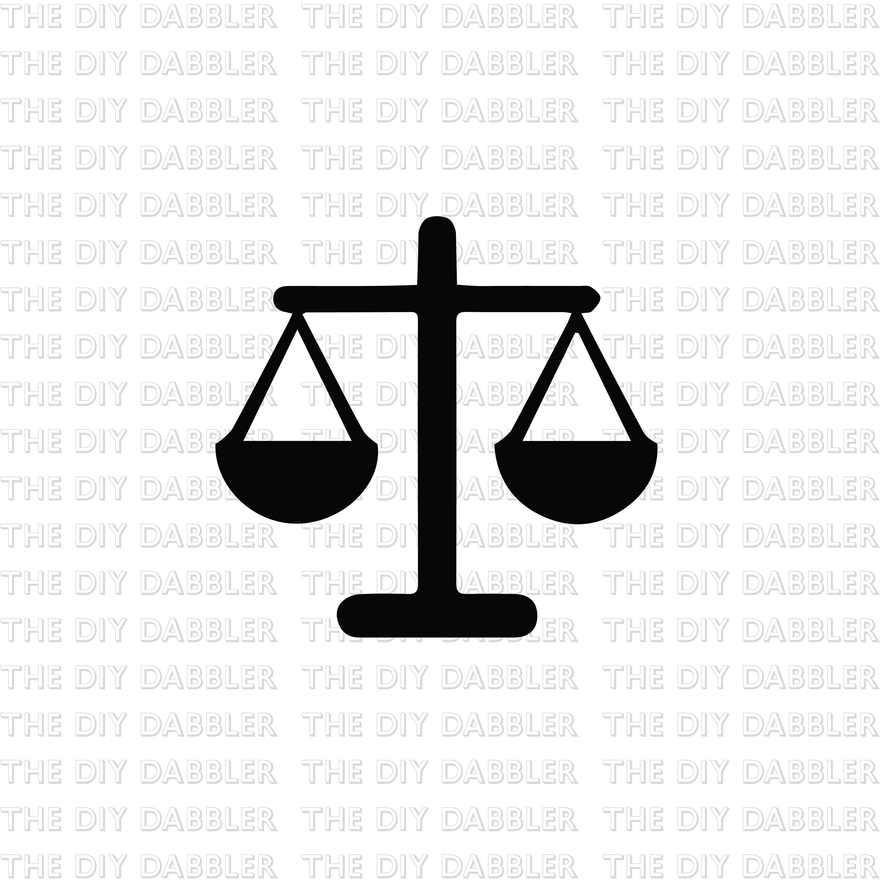 Balance Scales Cut File for Cricut Silhouette Svg/dfx/eps/png - Etsy UK