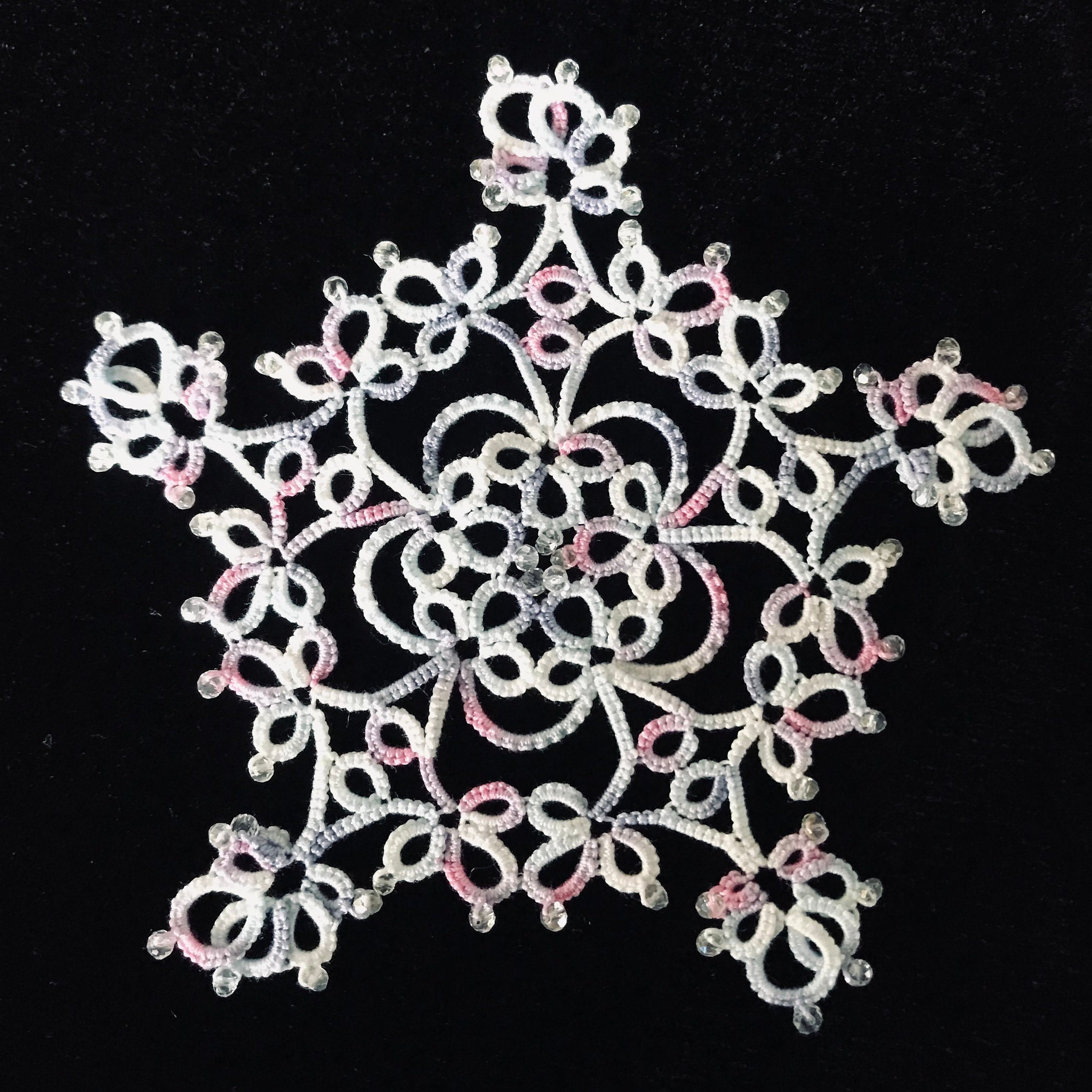 Tatting Ornament "rose" Pattern - Etsy