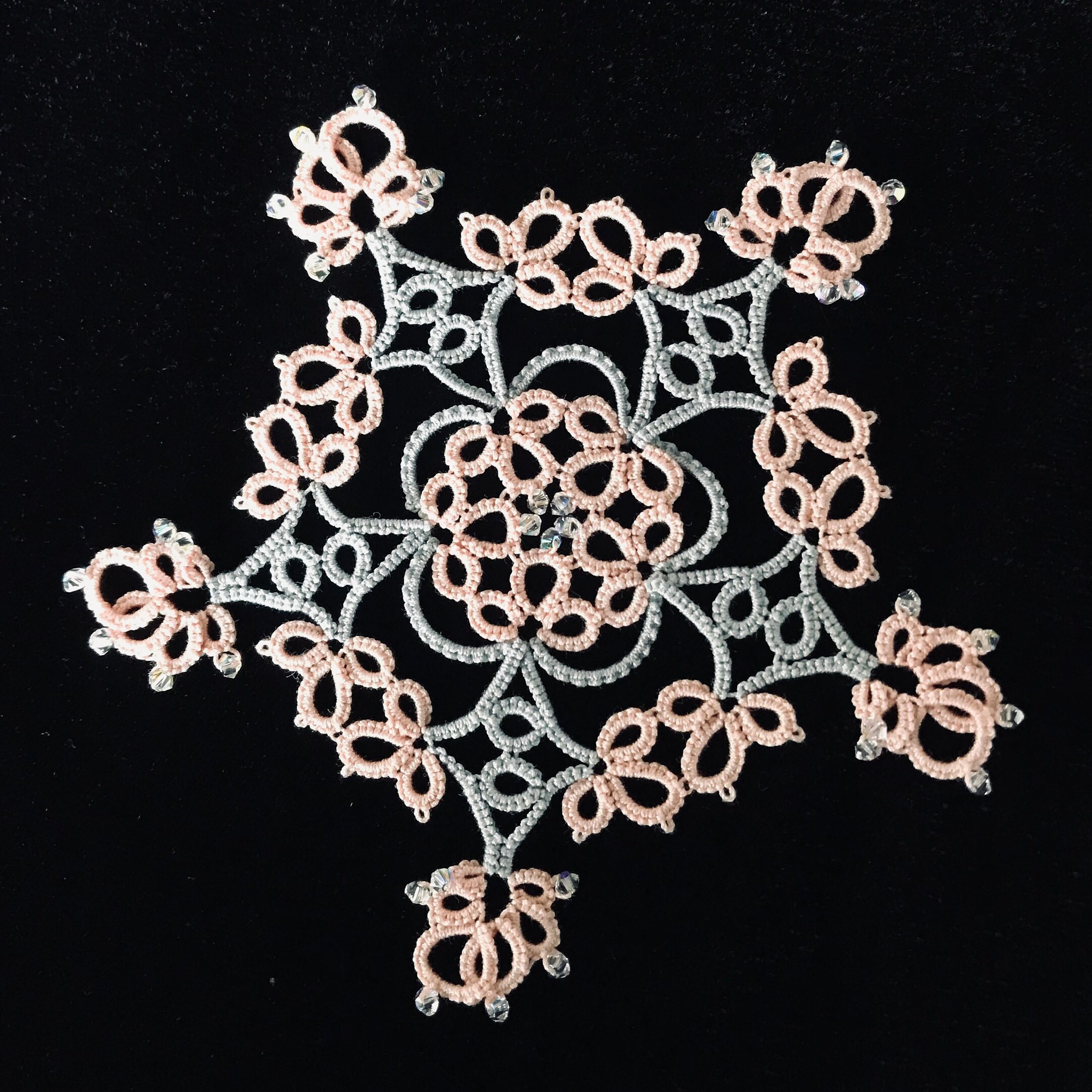 Tatting Ornament "rose" Pattern - Etsy
