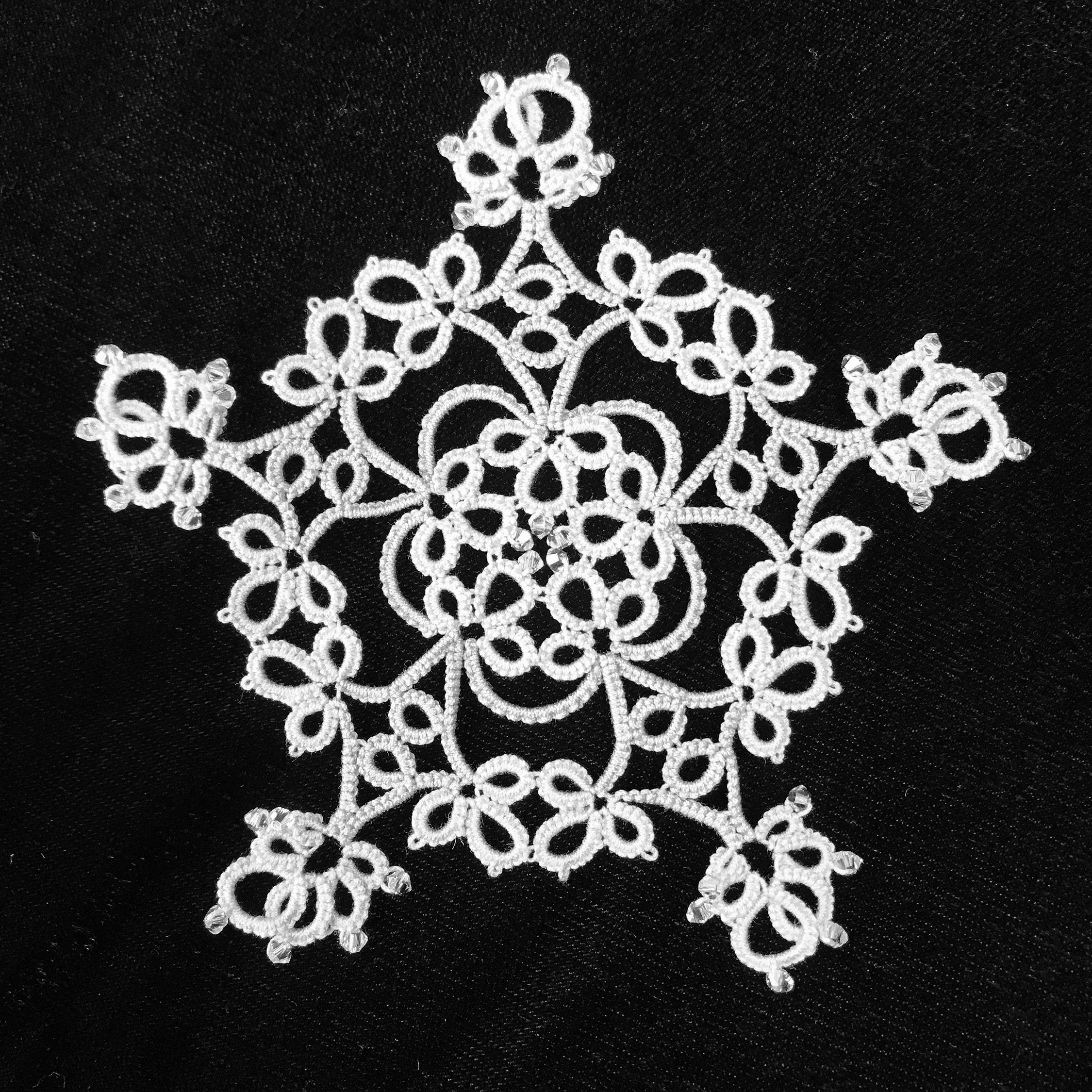 Tatting Ornament "rose" Pattern - Etsy