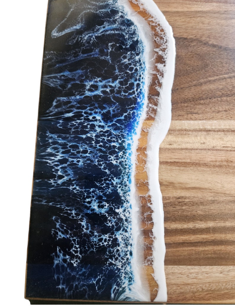Ocean Waves Cutting Board | Resin Board | Shore | Beach House | Ocean ...