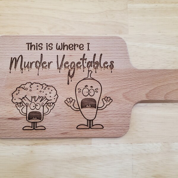 Murder Vegetable Board - Etsy