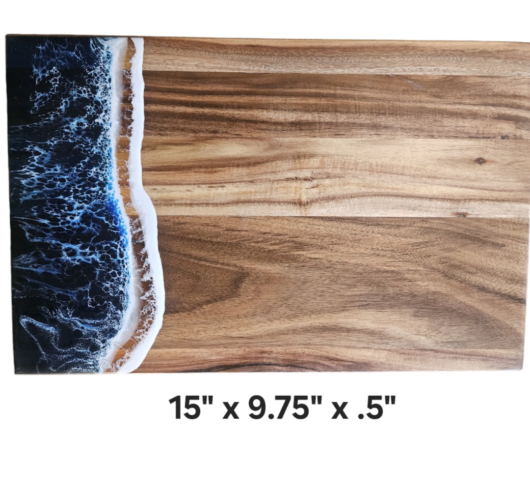 Ocean Waves Cutting Board | Resin Board | Shore | Beach House | Ocean ...