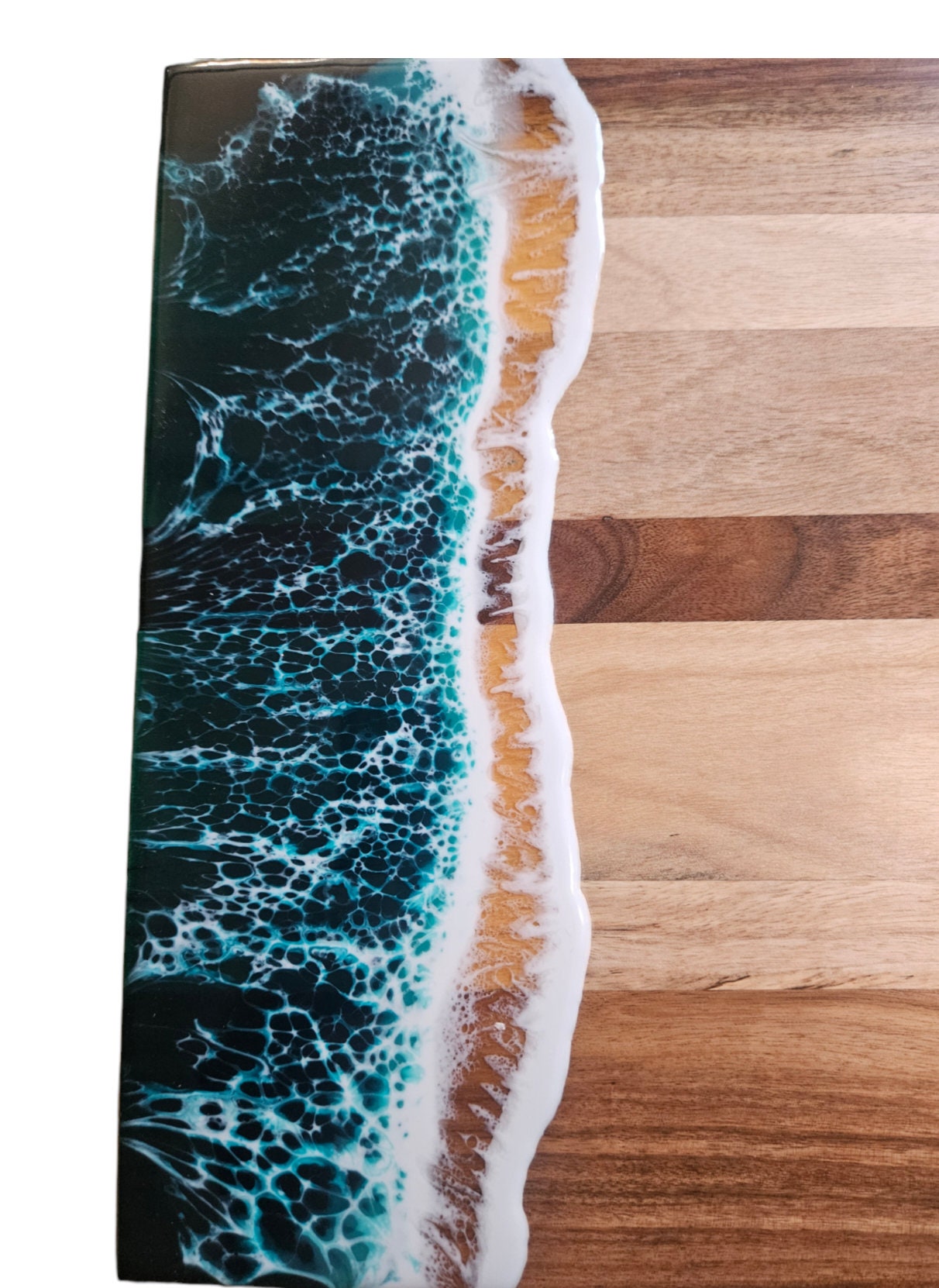 Ocean Waves Cutting Board Resin Board Shore Beach House Ocean Theme ...