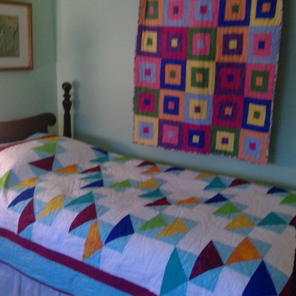 Primary Colors Quilt - Etsy