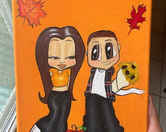 Cholo Couple Painting - Etsy Australia